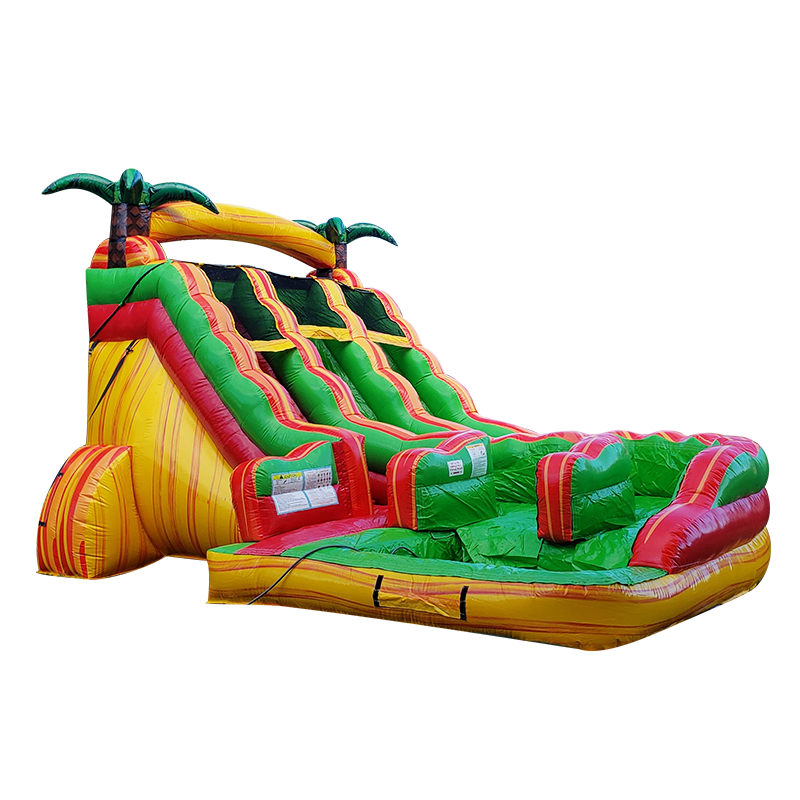 16 FT Tropical Calypso Curve Waterslide - Bouncyroos